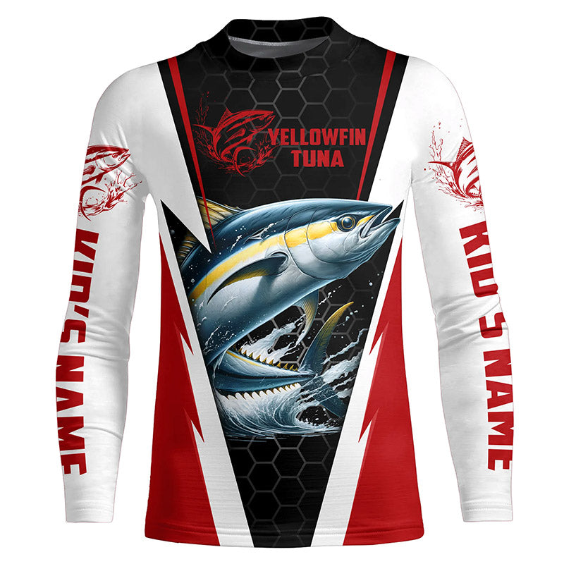 Custom Yellowfin Tuna Fishing Jerseys, Tuna Long Sleeve Performance Fi ...