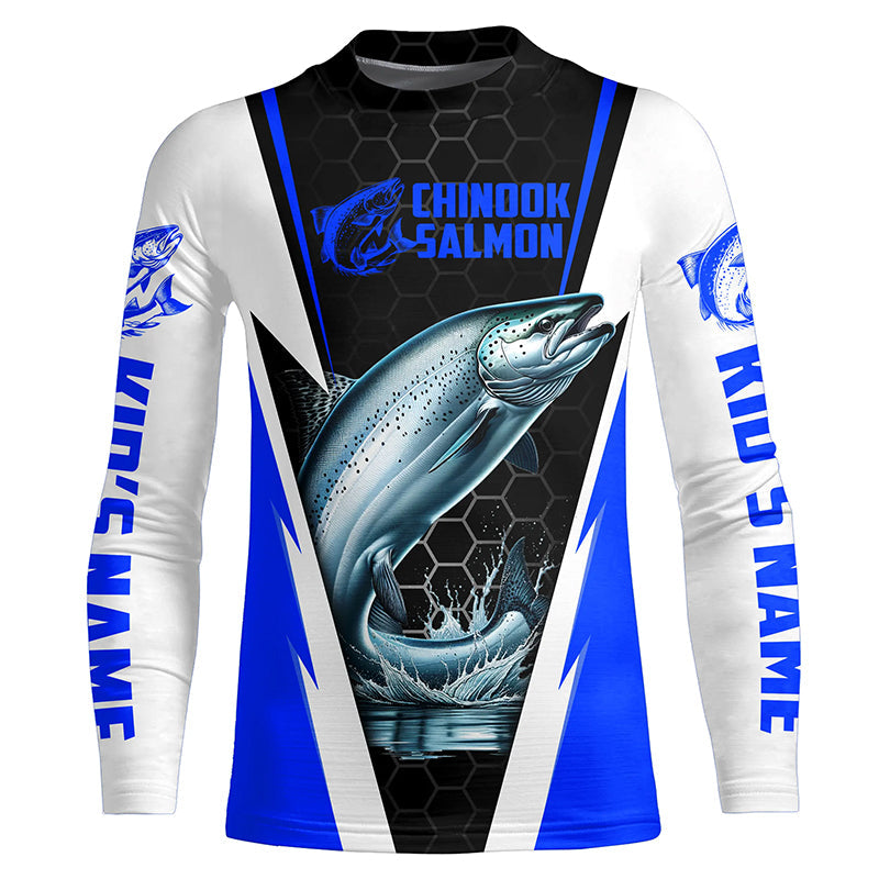 Custom Chinook King Salmon Fishing Jerseys, Salmon Long Sleeve Perform ...