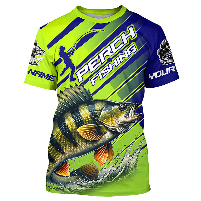 Custom Perch Fishing Uv Protection Long Sleeve Shirts, Perch Tournamen ...