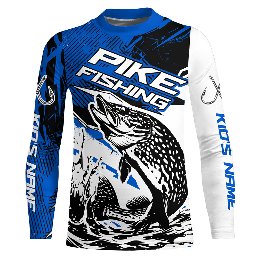 Personalized Pike Fishing Jerseys, Pike Long Sleeve Tournament Fishing ...
