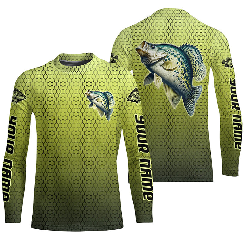 Crappie Fishing Custom Long Sleeve Tournament Fishing Shirts, Crappie ...