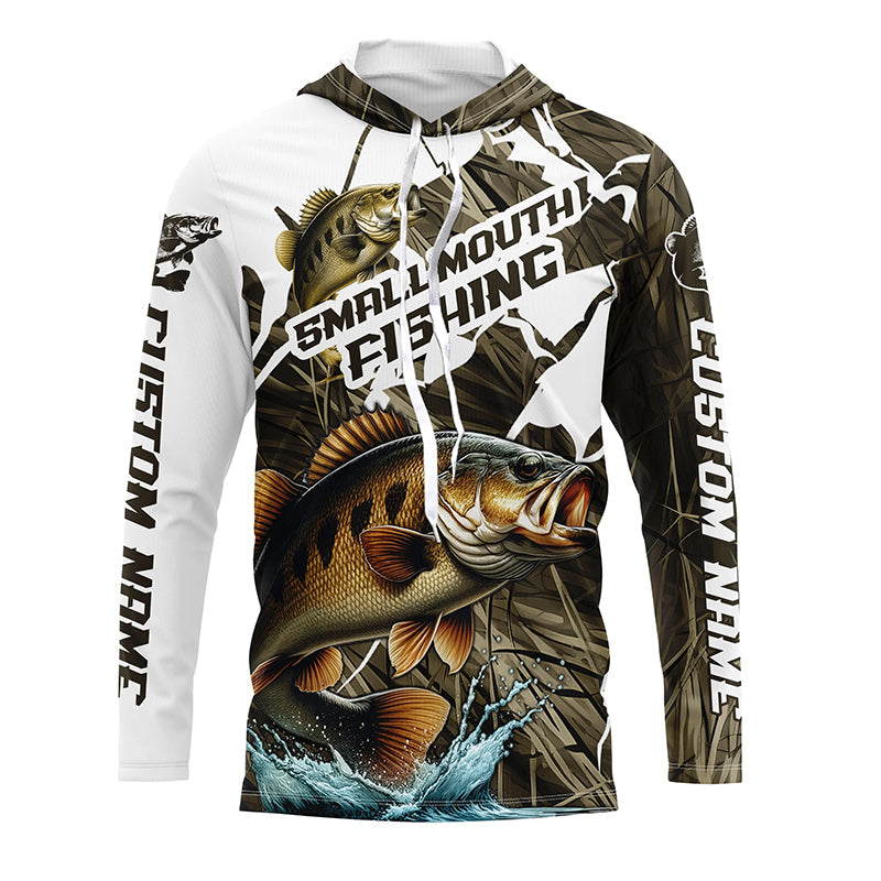 Custom Smallmouth Bass Fishing Long Sleeve Tournament Fishing Shirts ...