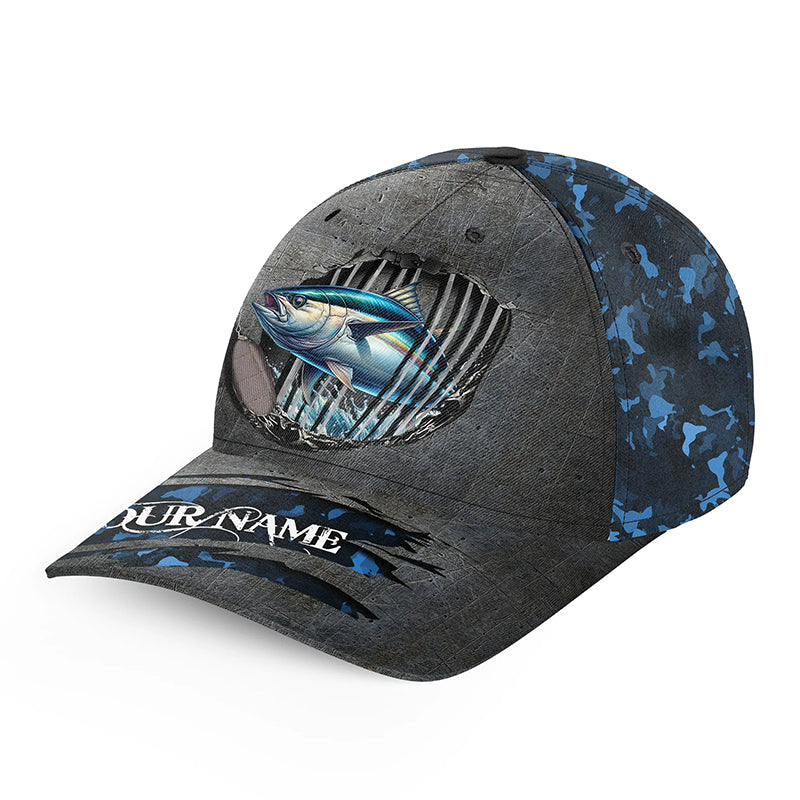 Tuna fishing sea camo Custom fishing hat Unisex Fishing Baseball Angle ...