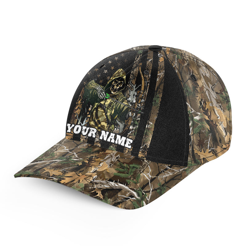 Bow hunting reaper camo American flag Custom hunting hat Unisex bow hu ...