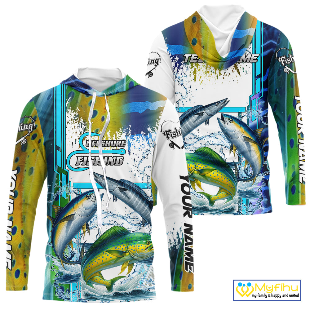 Mahi Mahi, Wahoo, Tuna slam fishing scales custom fishing team jerseys ...