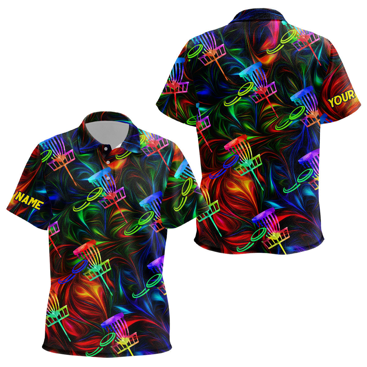 Kids golf polo shirts custom colorful light disc golf jersey, disc gol ...