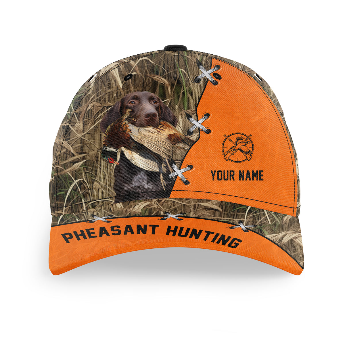 Pheasant Hunting Hat, Upland Hunting Camo and Blaze orange Customized ...