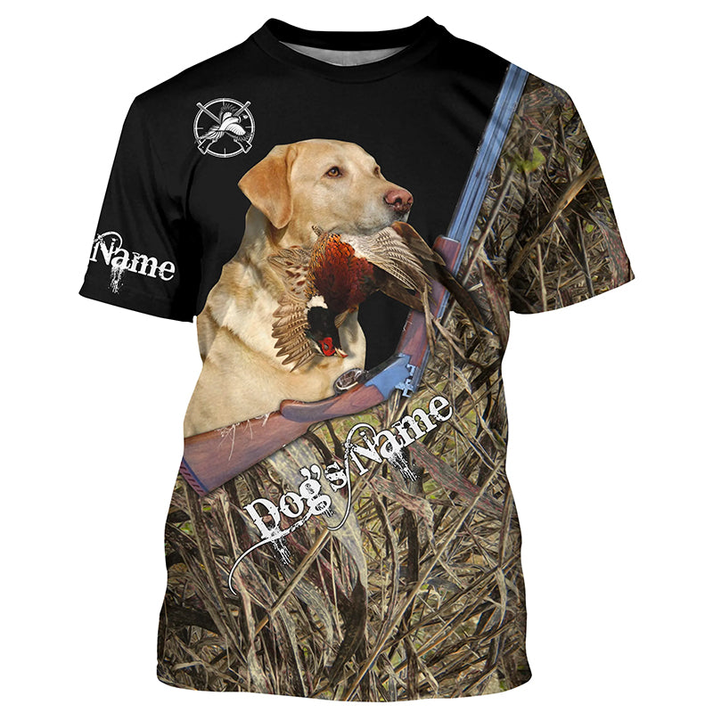 Pheasant hunting Upland game Dog yellow Labrador Hunting camo Full pri ...