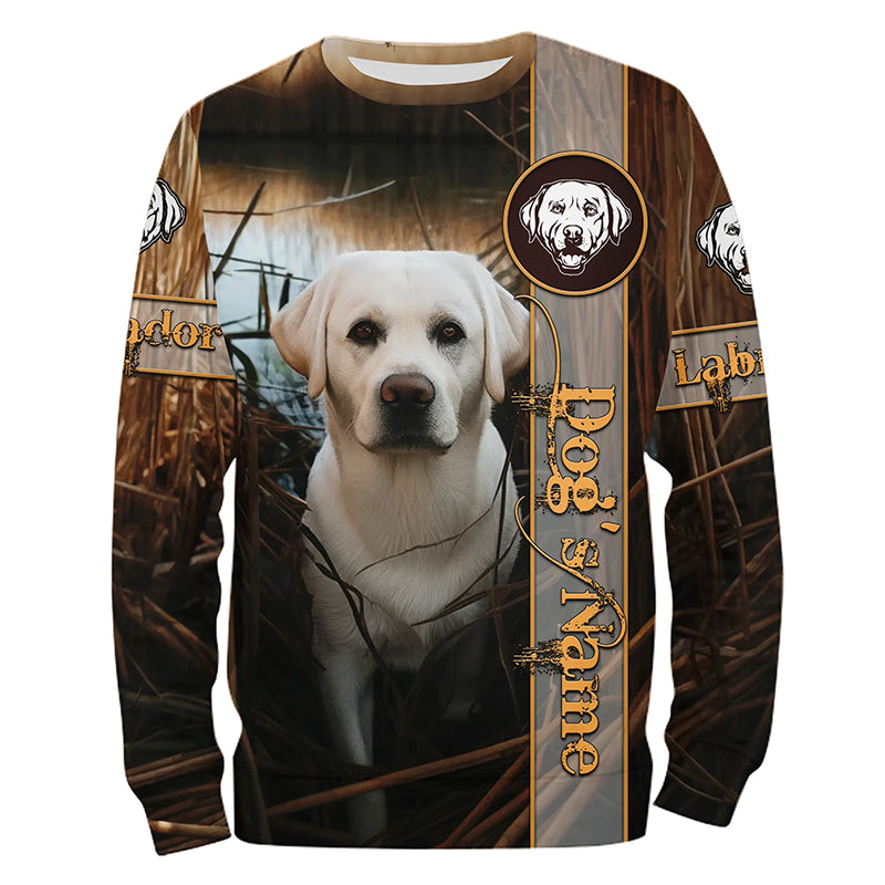 White Lab 3D All Over Printed Shirts, Labrador Retriever Hunting Dogs ...