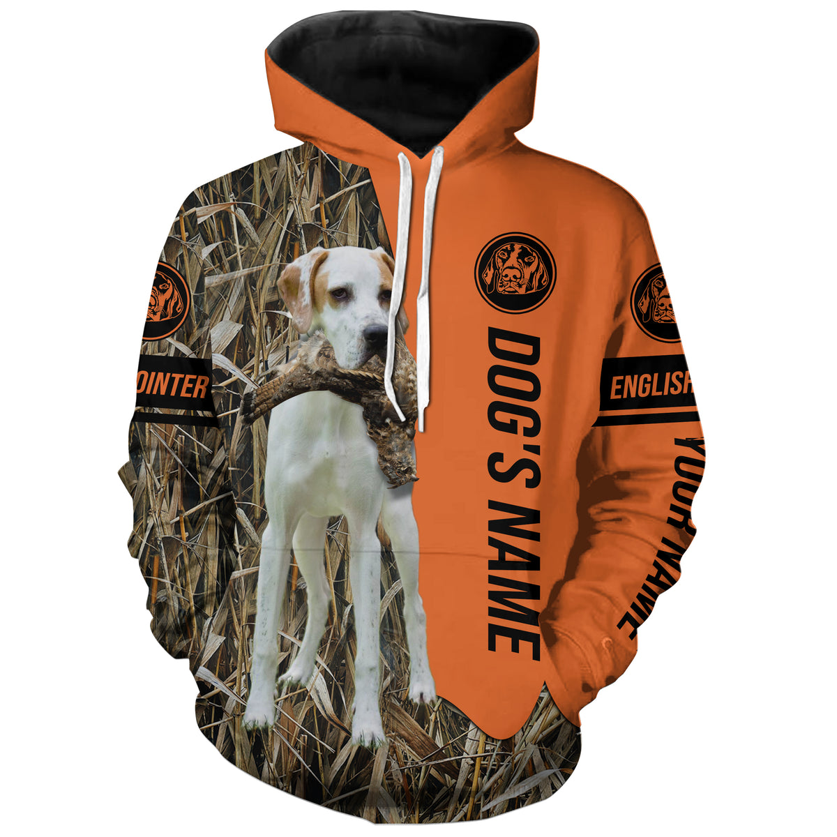 Lemon English Pointer Hunting Dog Customized Name All over printed Shi ...