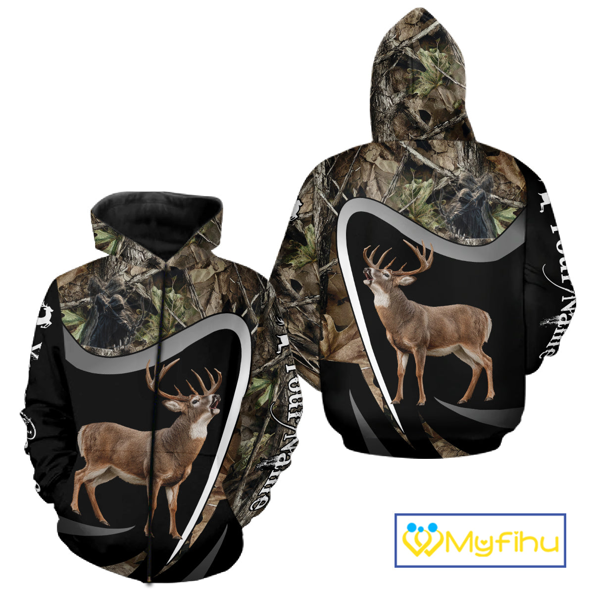 Grim Reaper Deer Hunting Shirt – Black Forest Camo 3D All Over Print f ...