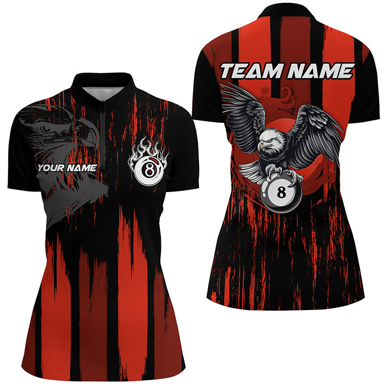 Personalized Eagle Billiards Shirts For Men Custom 8 Ball Pool Jerseys ...