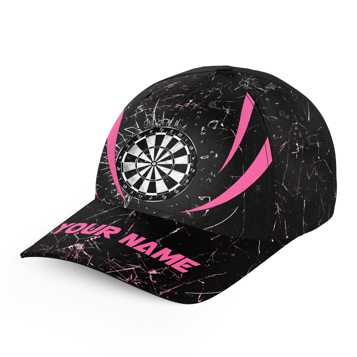 Personalized Pink Glass Break Dart Hats Custom Top Hat Darts For Playe ...