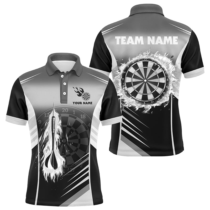 Personalized Darts Fire Arrow Men Dart Polo Shirts Custom Flame Dart S ...