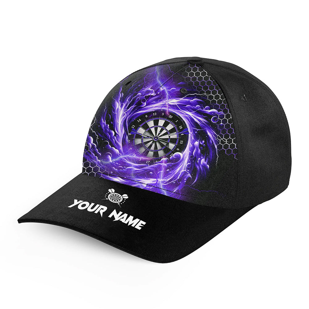 Funny Dartboard Storm Thunder Custom Purple Darts Hats, 3D Printed Bas ...