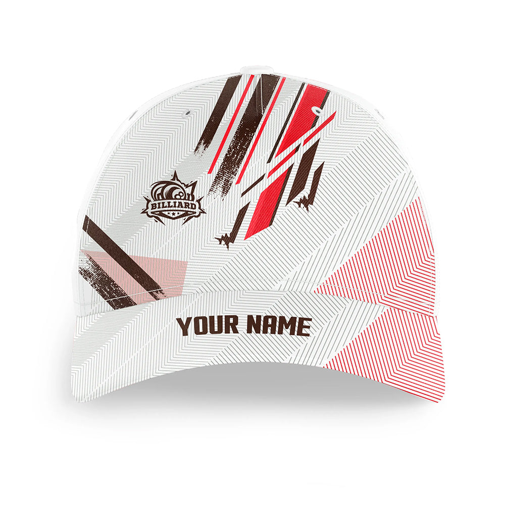 Personalized Red Billiard Jerseys Baseball Caps For Men And Women Cust ...