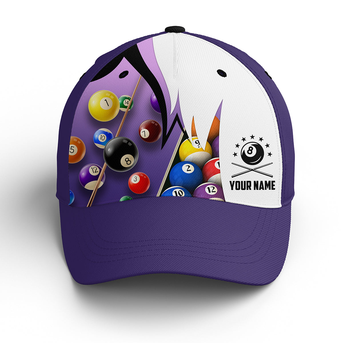 Personalized Billiard Ball Set Caps For Men And Women, Custom Adjustab ...