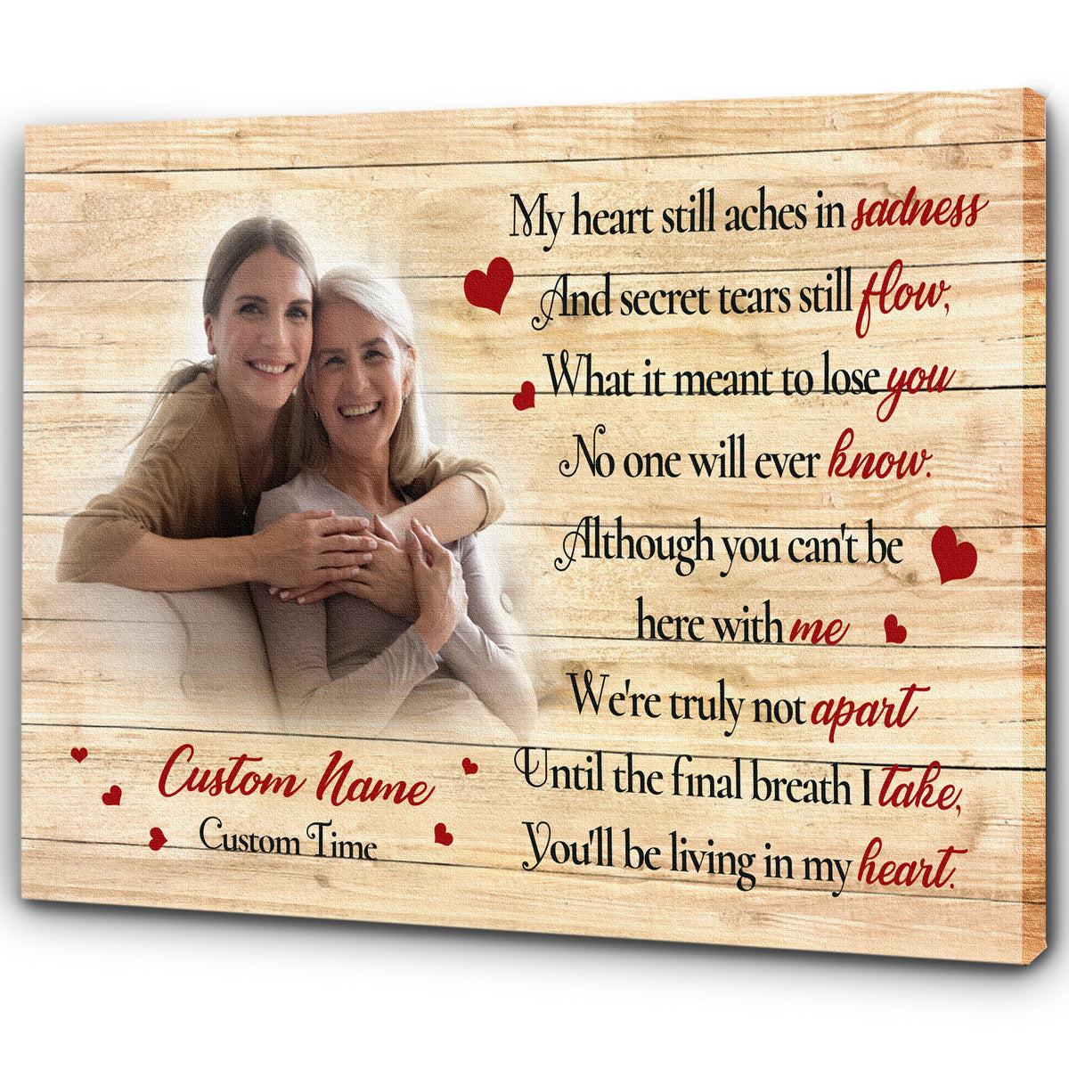 Sympathy gift for loss of loved one, Condolence canvas/poster for loss ...