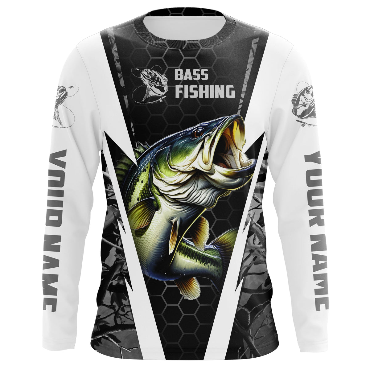 Personalized Bass Fishing jerseys, Bass Fishing Long Sleeve Fishing to ...