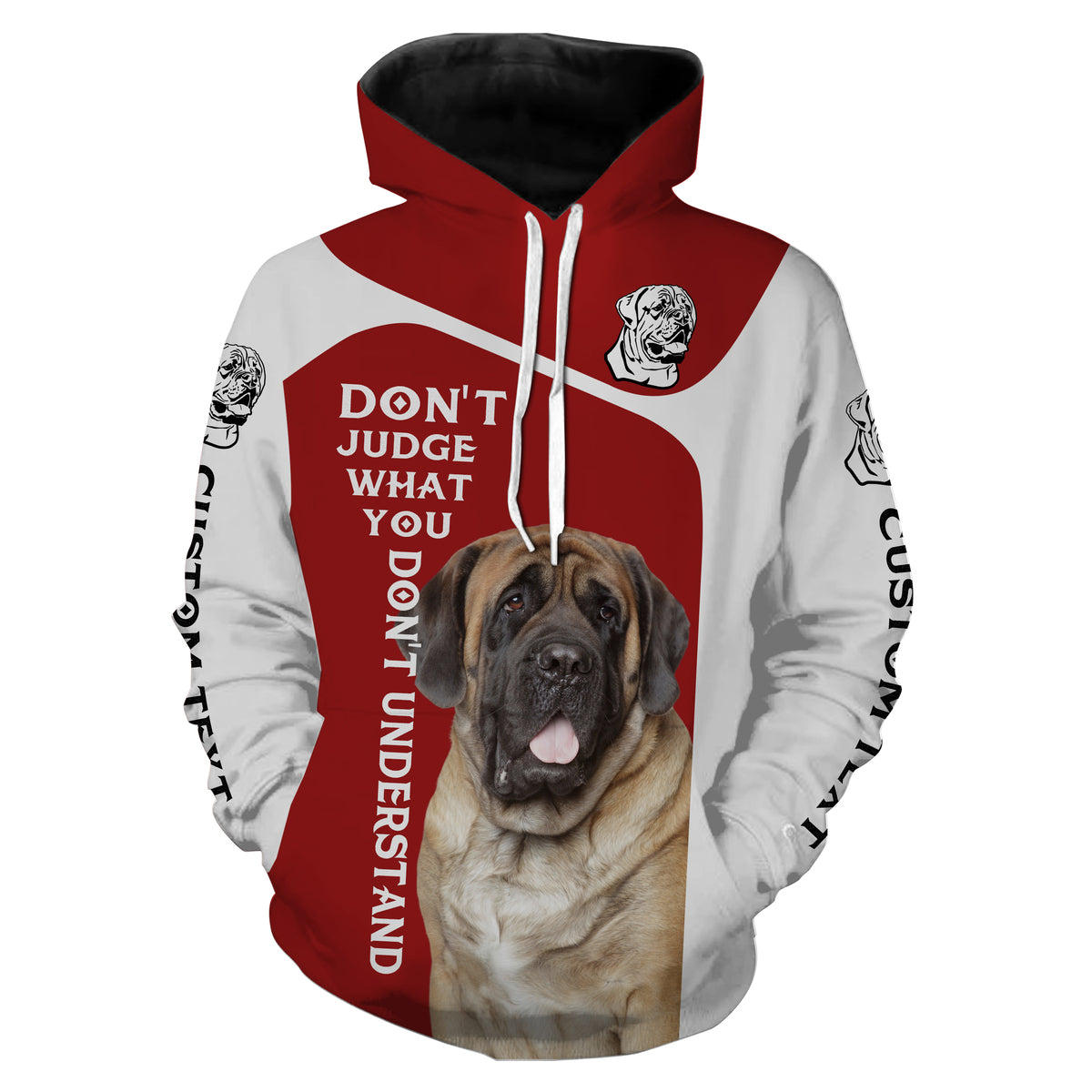 Custom English Mastiff Dog All over Shirts quotes for Dog mom, Dog lov ...