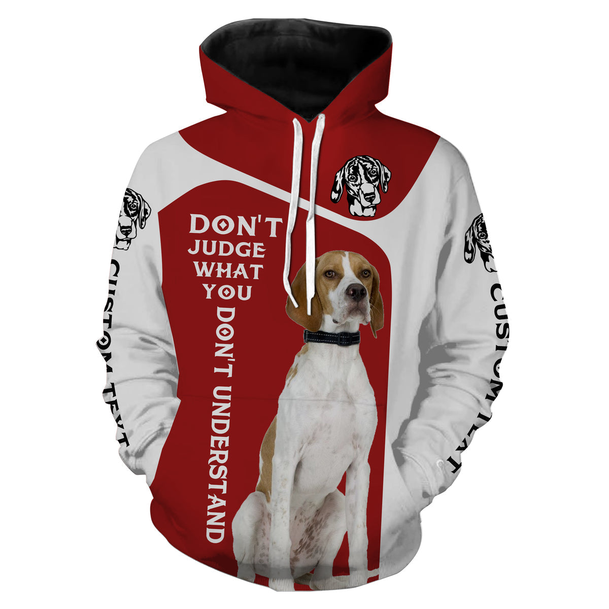 Custom English Pointer Dog All over Shirts quotes for Dog mom, Dog dad ...