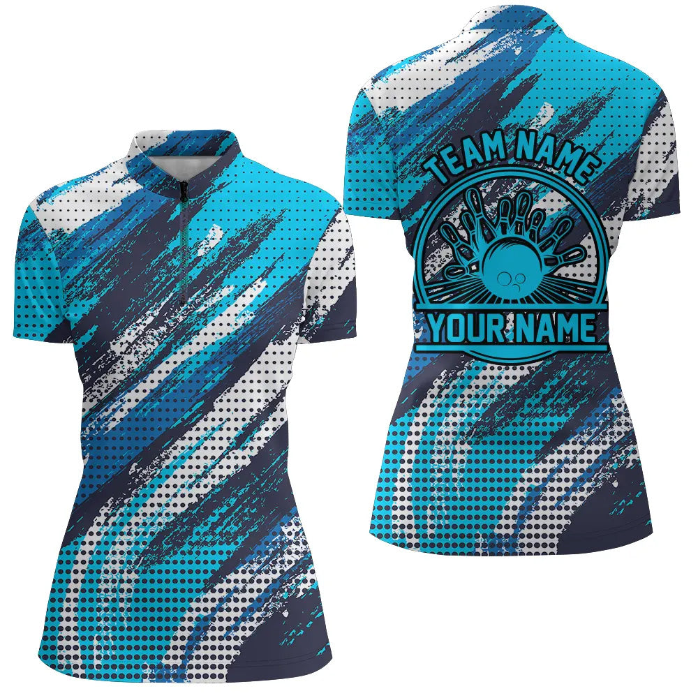 Personalized Bowling Shirts For Women, Bowling Balls And Pins Bowling ...