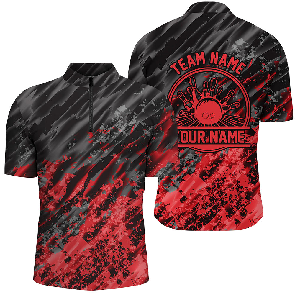 Personalized Bowling Shirts For Men, Bowling Balls And Pins Bowling Te ...
