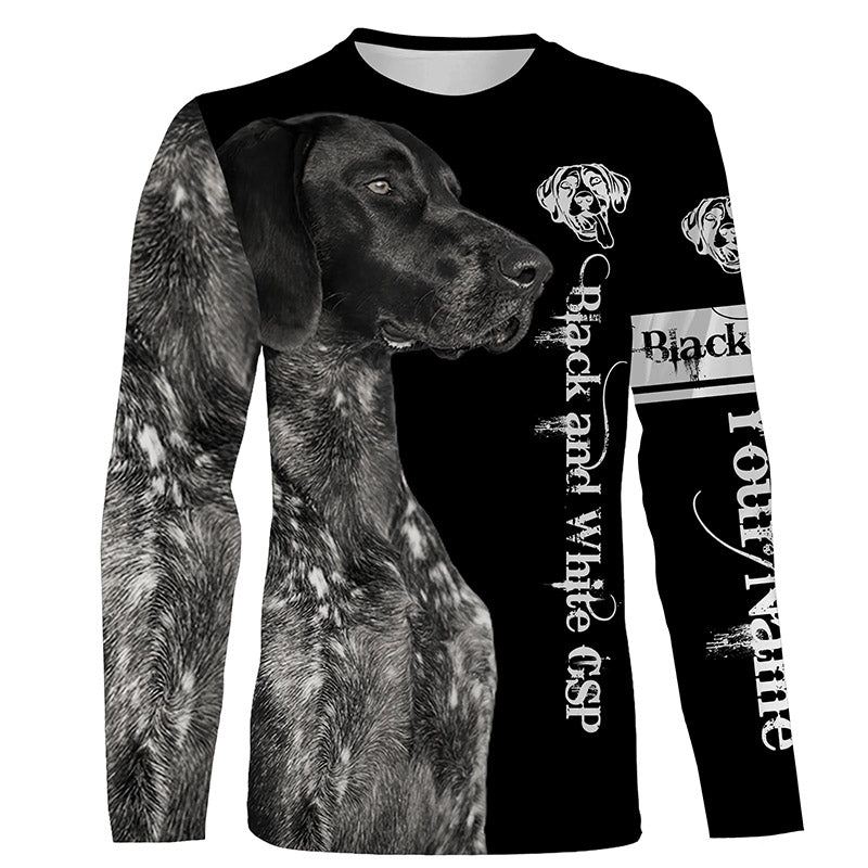 Black German Shorthaired Pointer 3D All Over Printed Shirts, Hoodie Cu ...