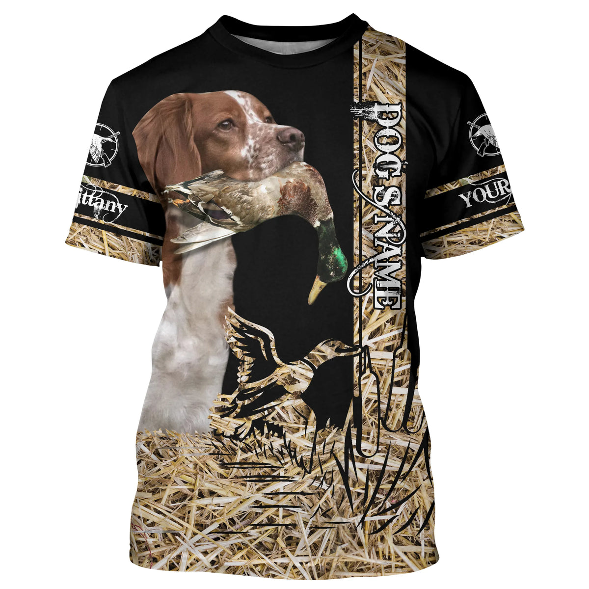 Brittany Dog Duck Hunting waterfowl camo Shirts for Duck Hunters FSD39 ...