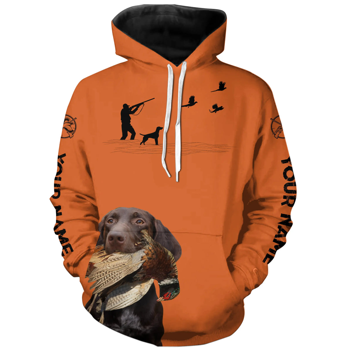 Best Pheasant Hunting Dogs Orange Hoodie, Personalized Shirts for Upla ...