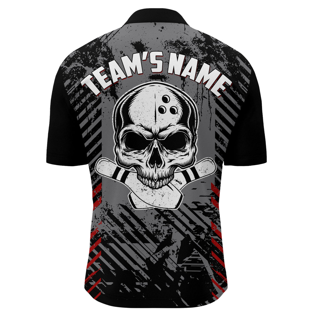 Personalized Skull Bowling Shirt for Men Custom Team's Name Bowling Je ...